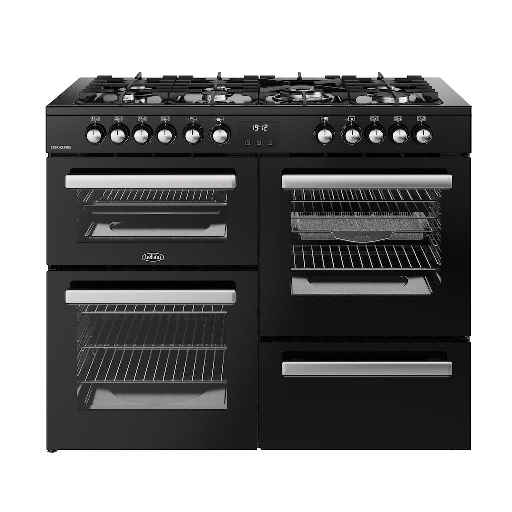 Belling RCA COOKCENTRE 110DF 110cm Dual Fuel Range Cooker - Black ...